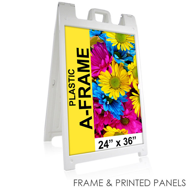 24x36 Signicade Deluxe A Frame with printed panels