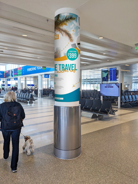 Fabric Column Pole Wrap