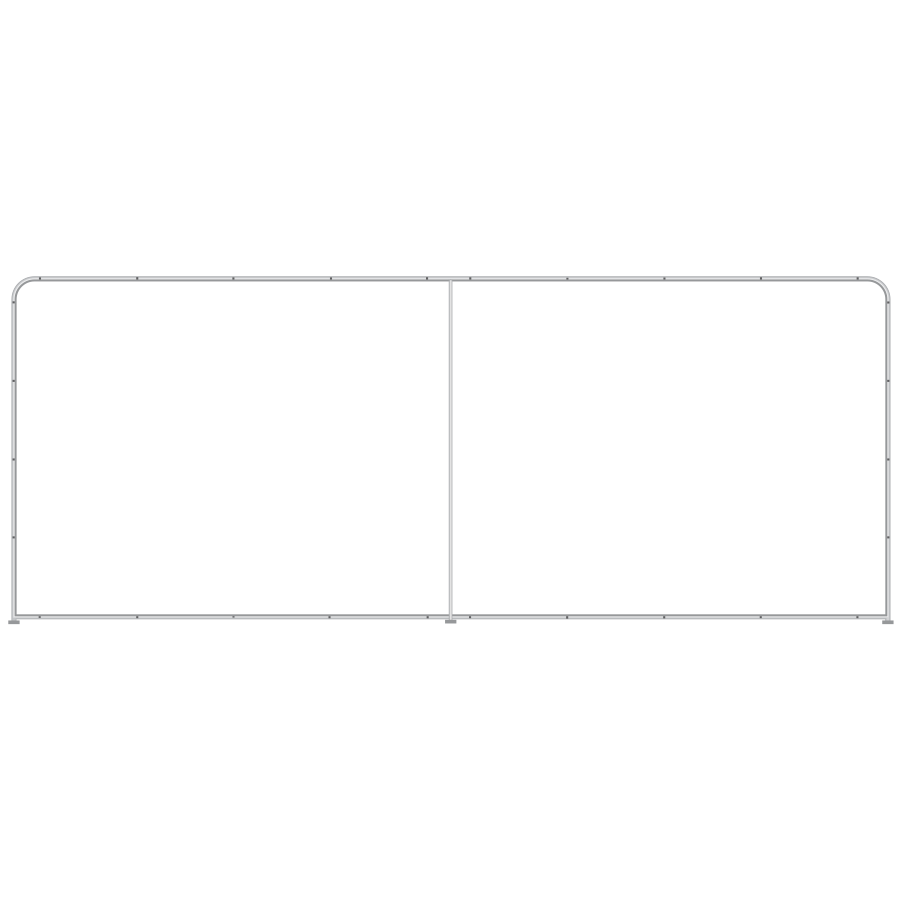 20' x 8' Stretch Fabric Zip Stand Display Wall 1-1/4" Tube