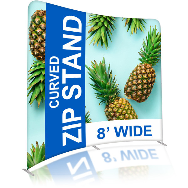 Stretch Fabric Tube Frame Displays Zip Stands