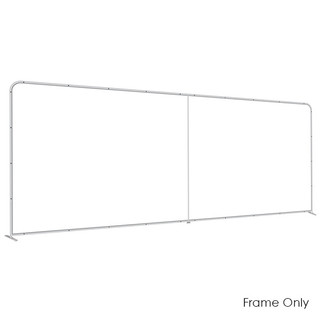 20' Wide Straight Zip Frame Only without the graphic skin