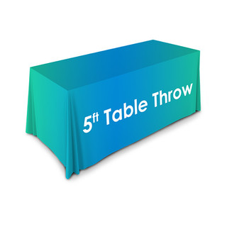 Custom Fabric Table Throw 6' Dye Sublimation Printing