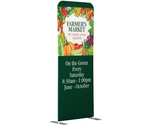 3' x 8' Stretch Fabric Zip Stand Display Wall 1-1/4" Tube