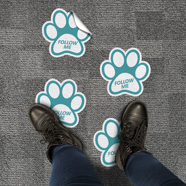 Custom Floor Stickers: Hard Surface, Carpet, Asphalt & More