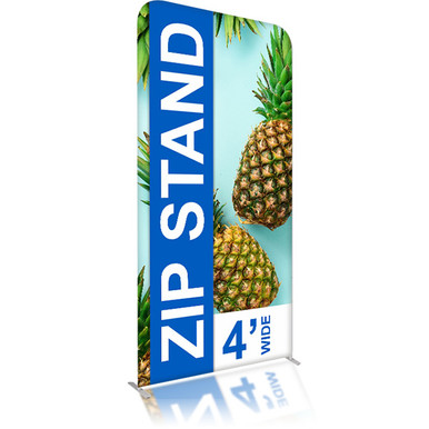4' x 8' Stretch Fabric Zip Stand Display Wall 1-1/4" Tube
