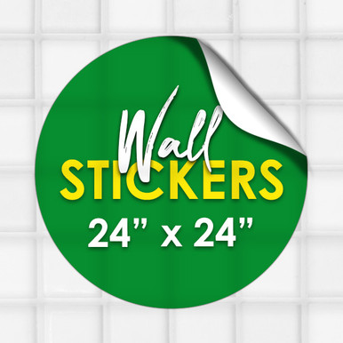 24"x24" Wall Sign - self adhesive and removable