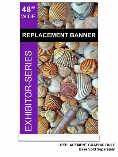 48" Exhibitor-Series Retractable Replacement Banner