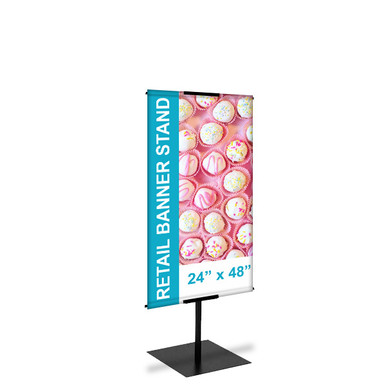 Classic Retail Banner Stand with Printed Vinyl Graphics