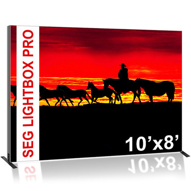 10x8 Pro SEG Fabric LED Lightbox with Printed Graphics