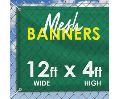 Mesh Banners | Fabricated designs with or without Hems or Grommets