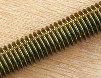 Bronze Threaded Rod - 3/8 x 3'