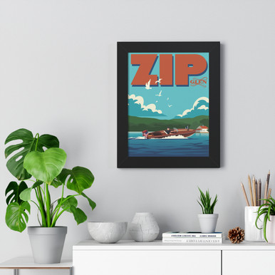 Zip Framed Poster - Glen-L Marine