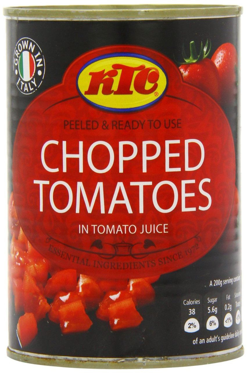 Ktc Chopped Tomatoes Pack of 12 -12 x 400g