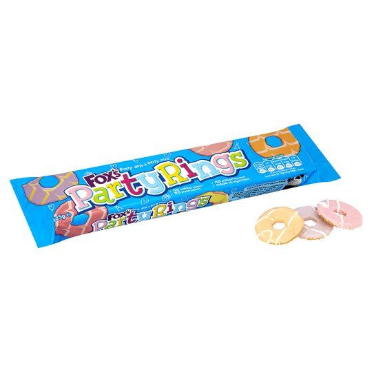 Fox's Iced Party Rings - 125g - Pack of 2 (125g x 2)
