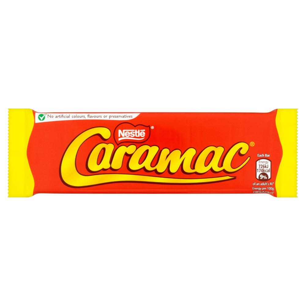 Nestle Caramac Bar - 30g - Pack of 12 (30g x 12 Bars)