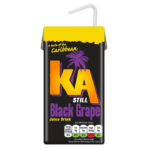 KA Caribbean Black Grape - 288ml - Pack of 2 (288ml x 2)