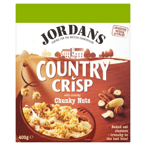 Jordans Country Crisp Chunky Nuts - 400g - Pack of 2 (400g x 2 Boxes)