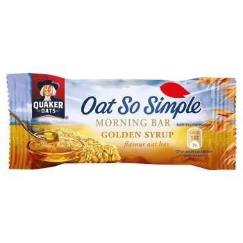 Quaker Golden Syrup Cereal Bar - 35g - Pack of 12 (35g x 12 Bars)