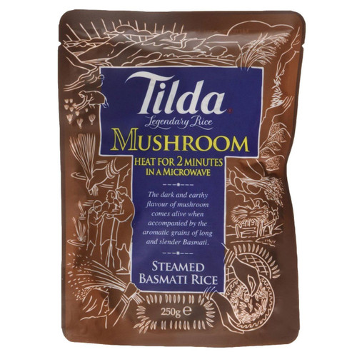 Tilda Steamed Mushroom Rice -6 x 250g