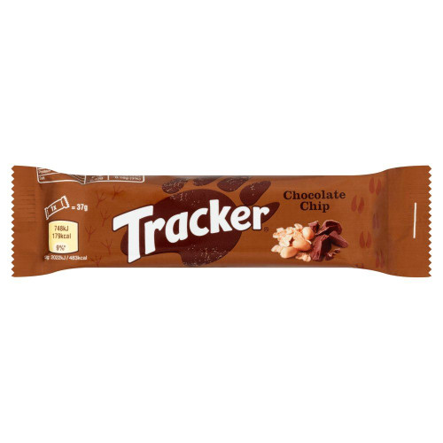 Tracker Chocolate Chip Cereal Bar - 37g - Pack of 12 (37g x 12)