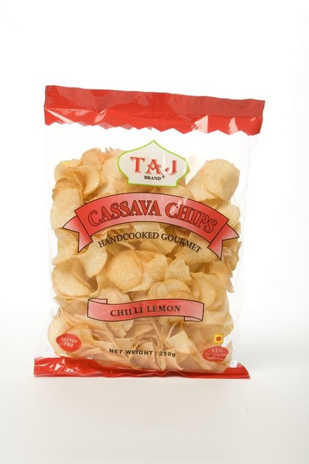 Taj Brand Cassava Chips Chilli And Lemon Flavour 250g