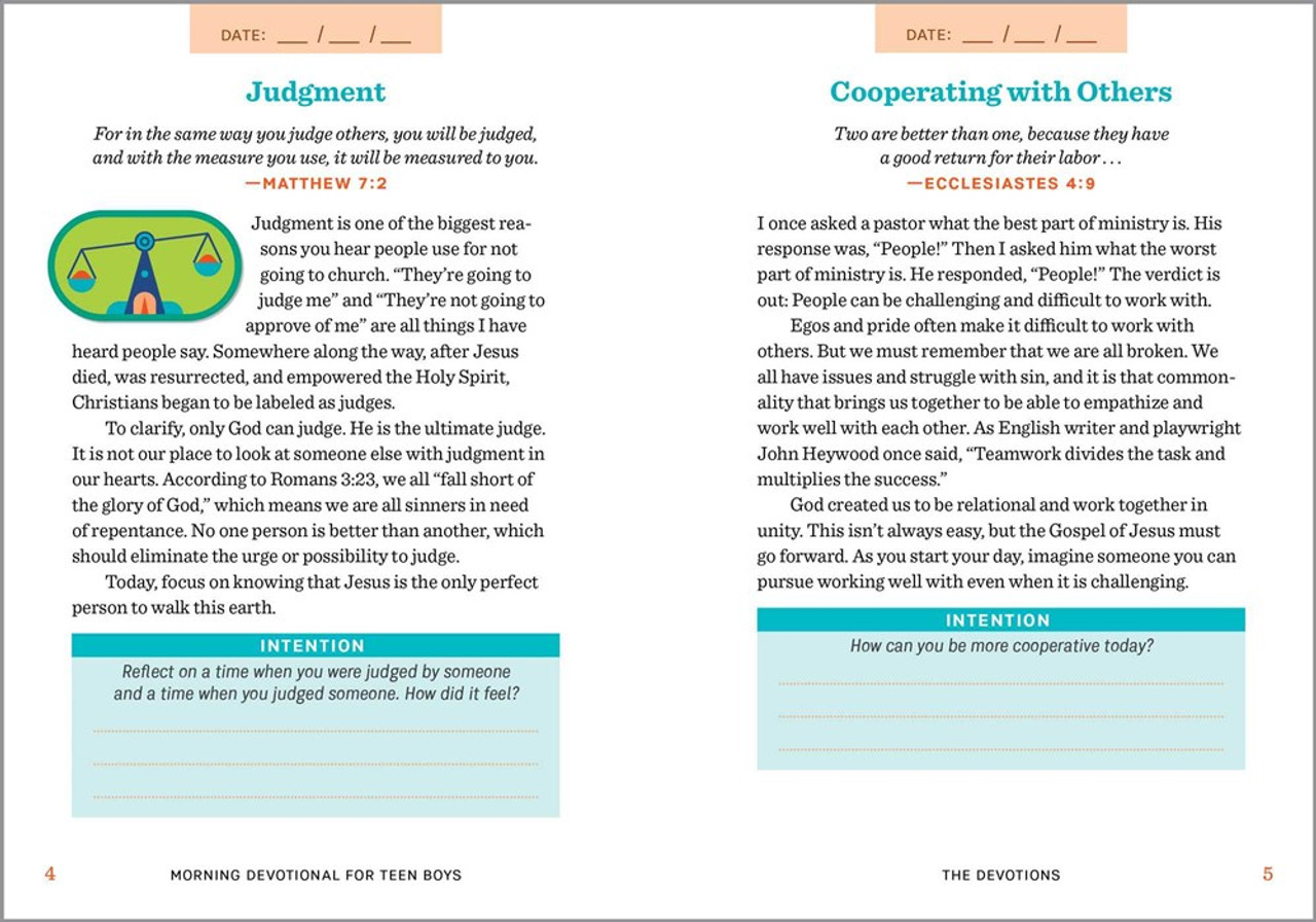 Morning Devotional for Teen Boys: 5-Minute Devotions to Ground Your Day ...