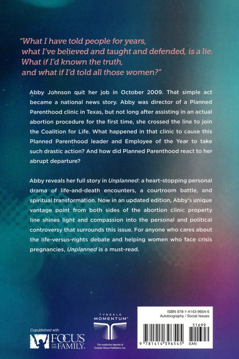 Unplanned by Abby Johnson | Focus on the Family Store