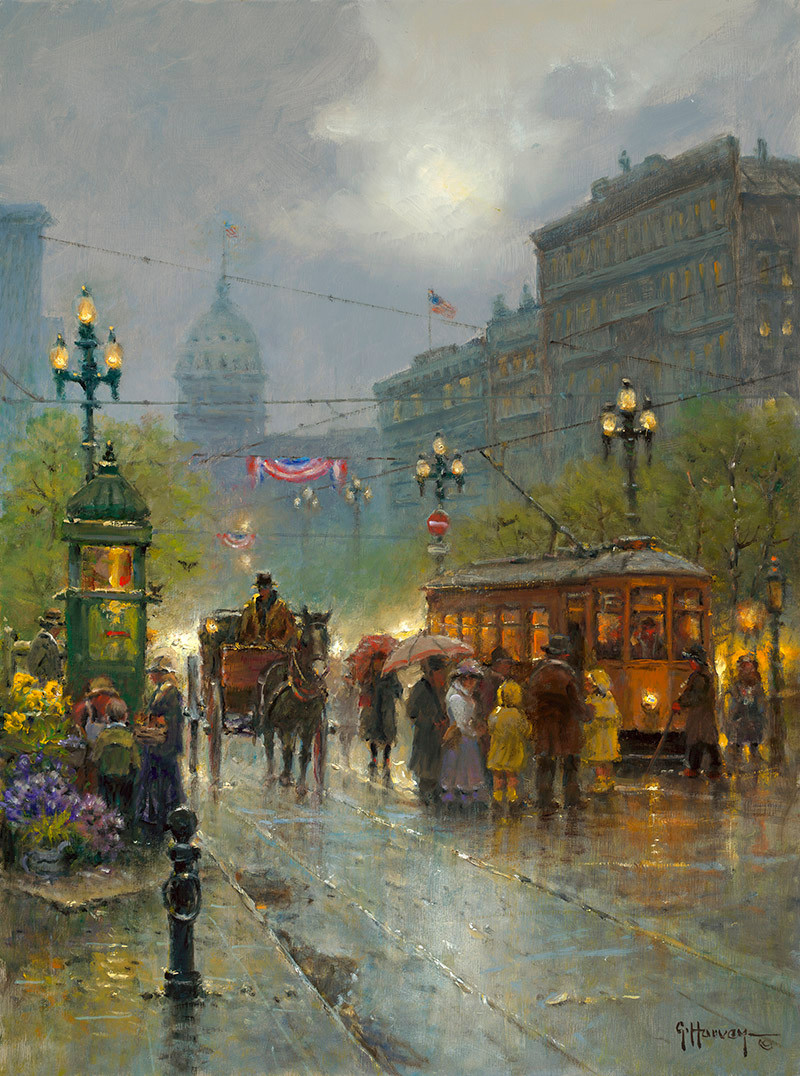 G. Harvey Classic City Scenes Notecard Collection