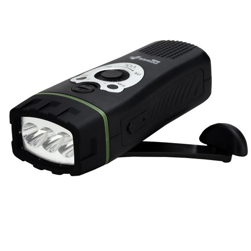 POWERplus Wolf - Wind-Up FM Radio & Torch - It Must Be Green