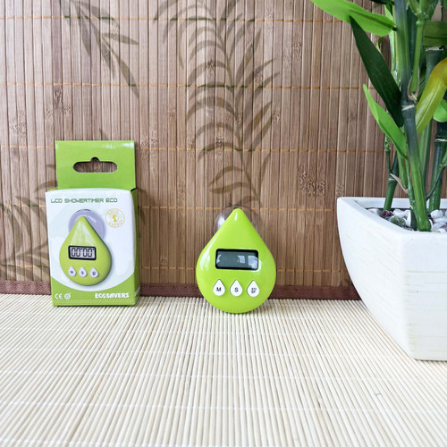 EcoSavers Green Drop LCD Shower Timer - It Must Be Green