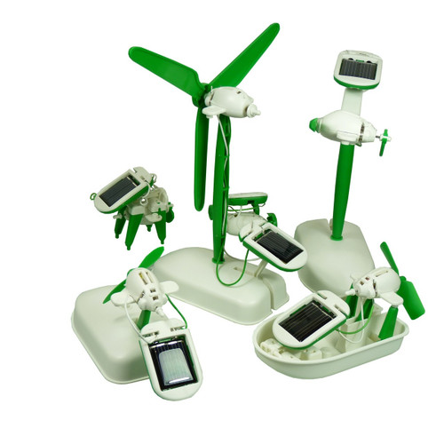 POWERplus Junior Chameleon - 6 in 1 Solar Toy Set - It Must Be Green