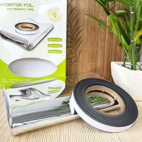 EcoSavers Easy-Fit Radiator Foil (5m) & Adhesive Tape - It Must Be Green