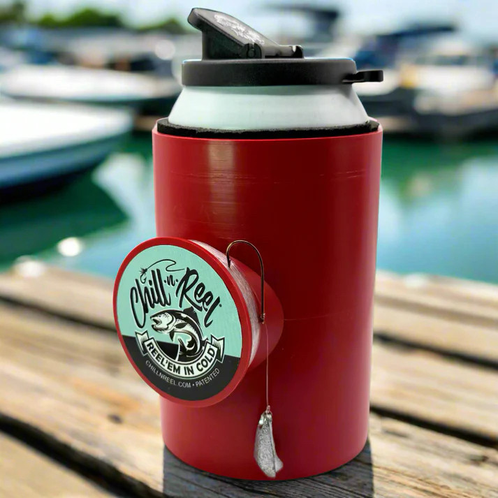 Chill-N-Reel - Original Fishing Beer Can Cooler - Small Planet Disc ...