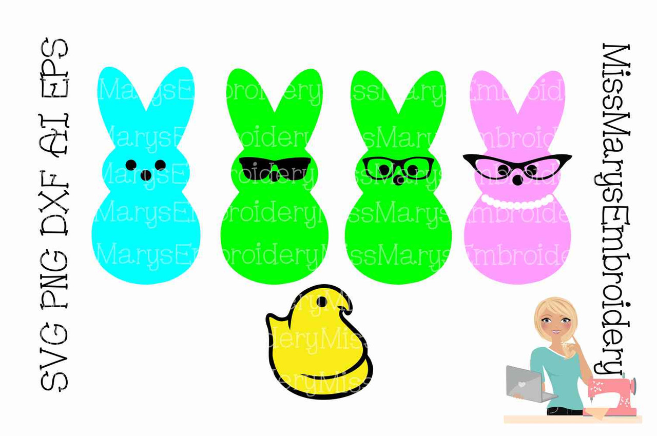 Peeps SVG - Miss Mary's Embroidery