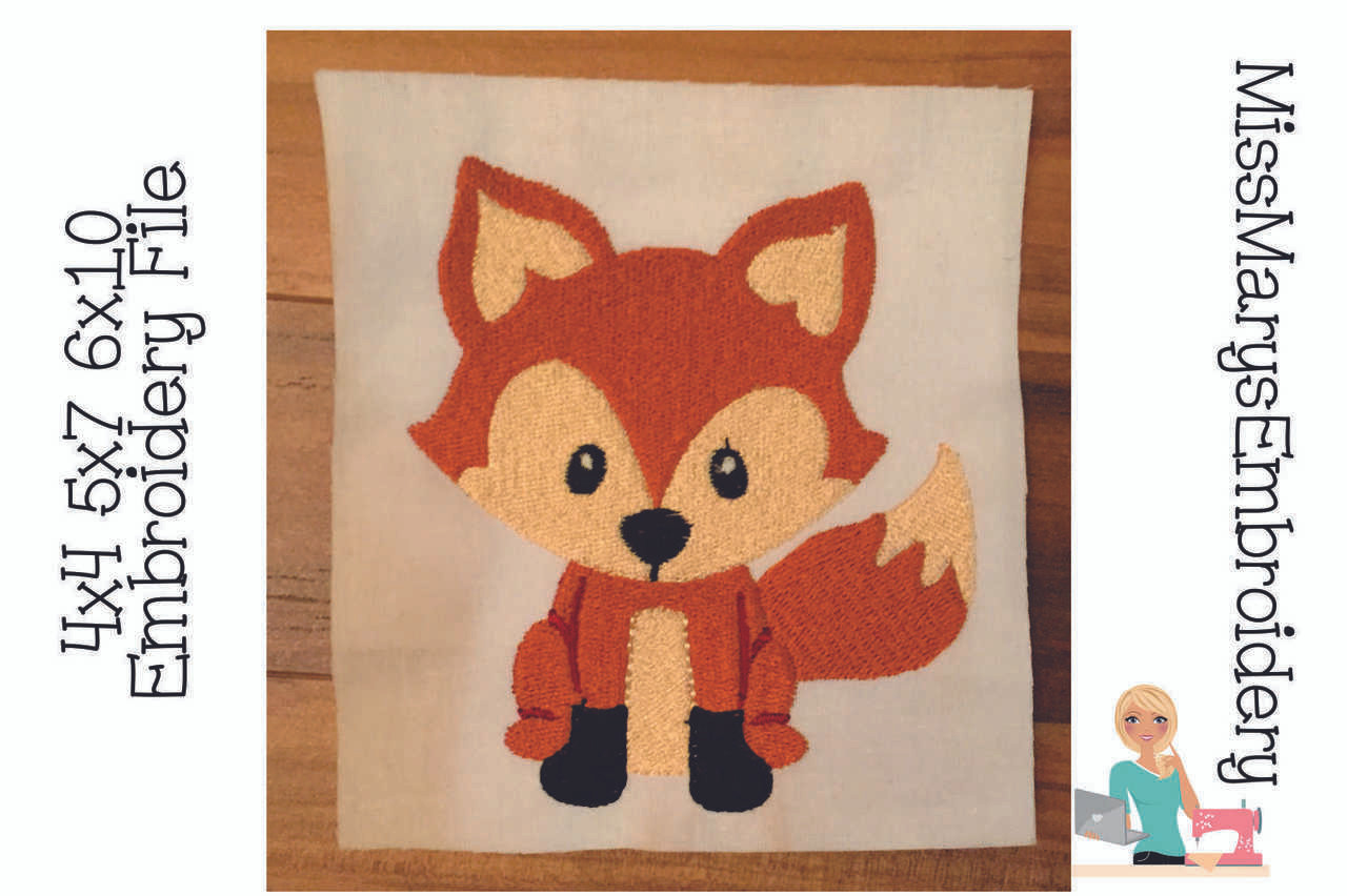 Fox Embroidery - Miss Mary's Embroidery