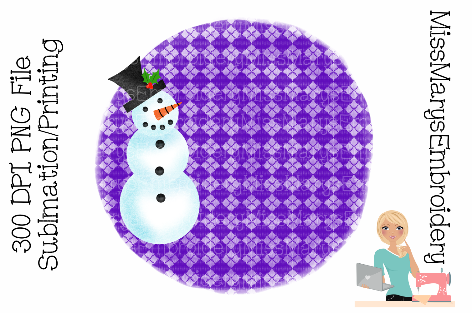 Snowman Ring - Miss Mary's Embroidery