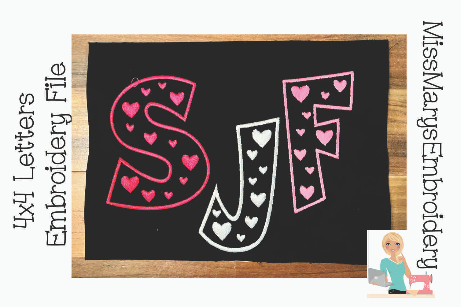 January Swirl Embroidery - Miss Mary's Embroidery