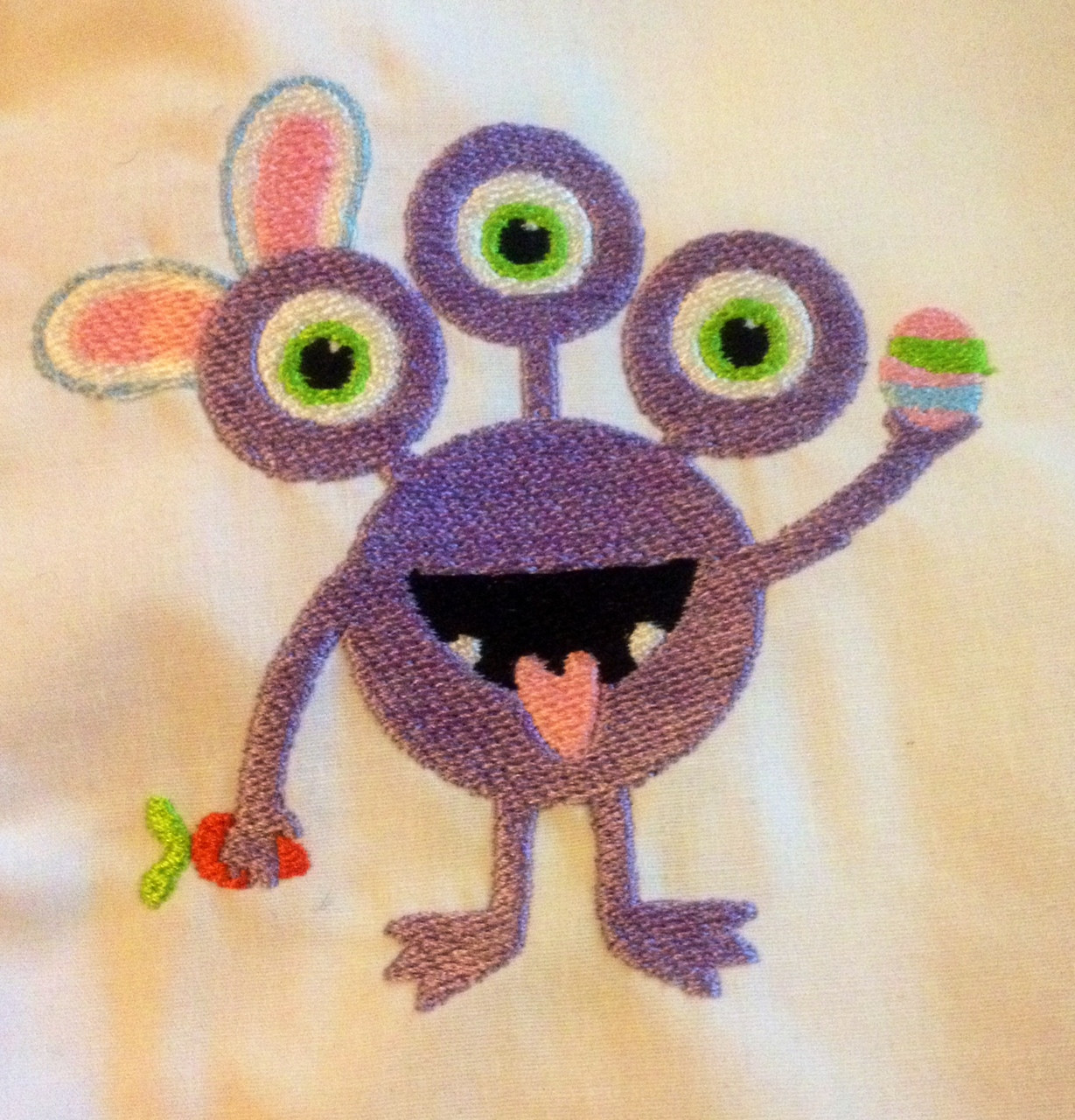 Easter Monster 2 - Miss Mary's Embroidery