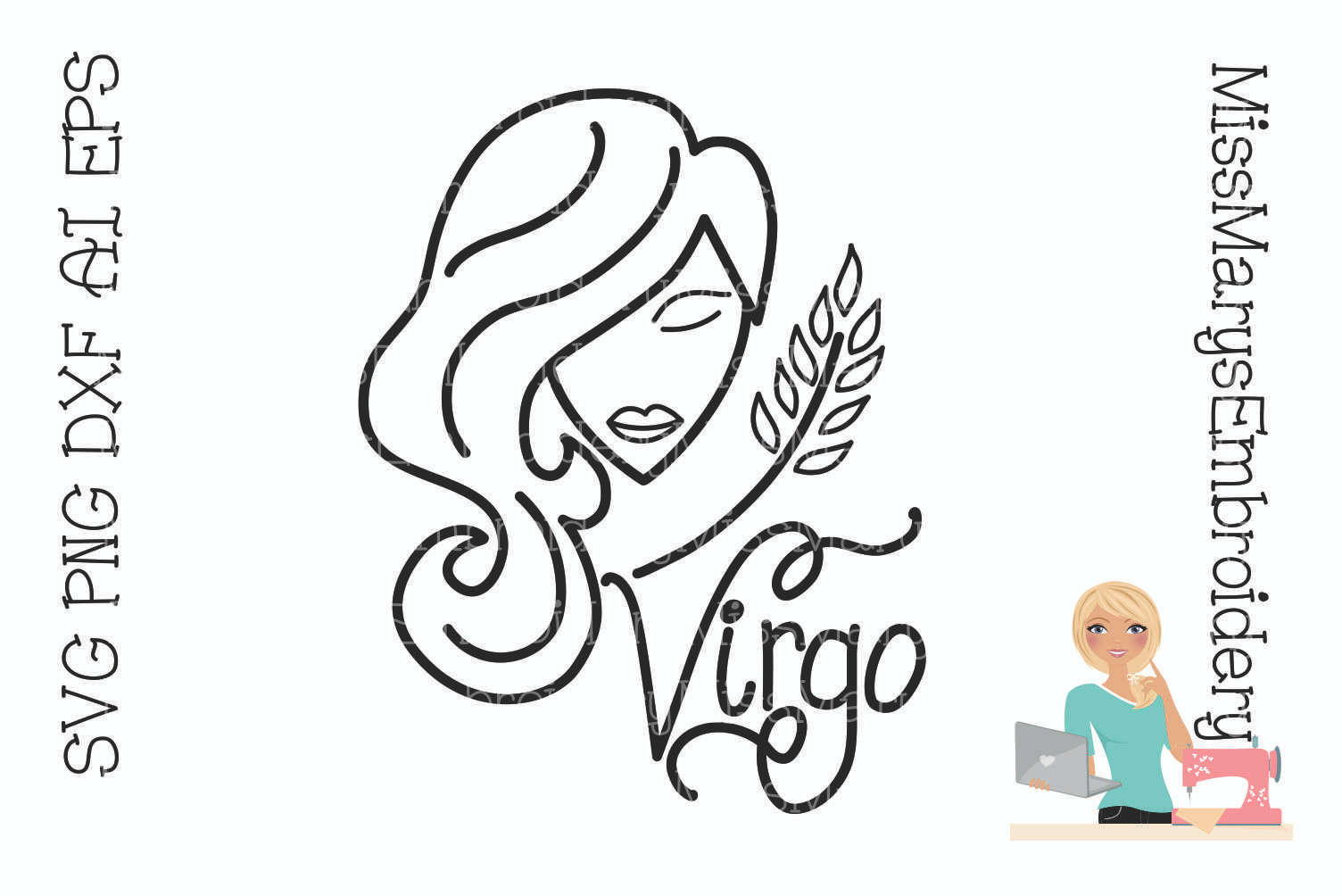 Virgo Bundle SVG - Miss Mary's Embroidery