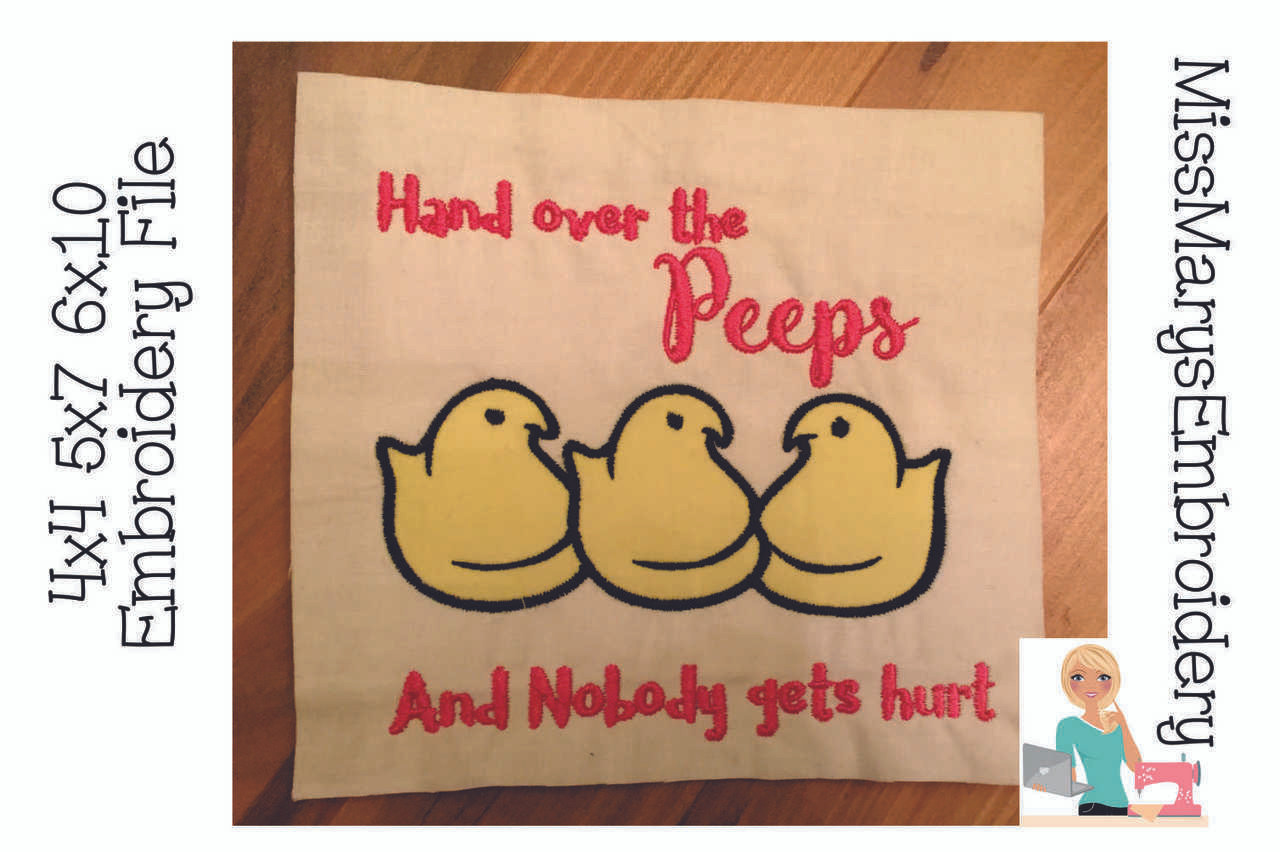 Peep Chick Applique - Miss Mary's Embroidery