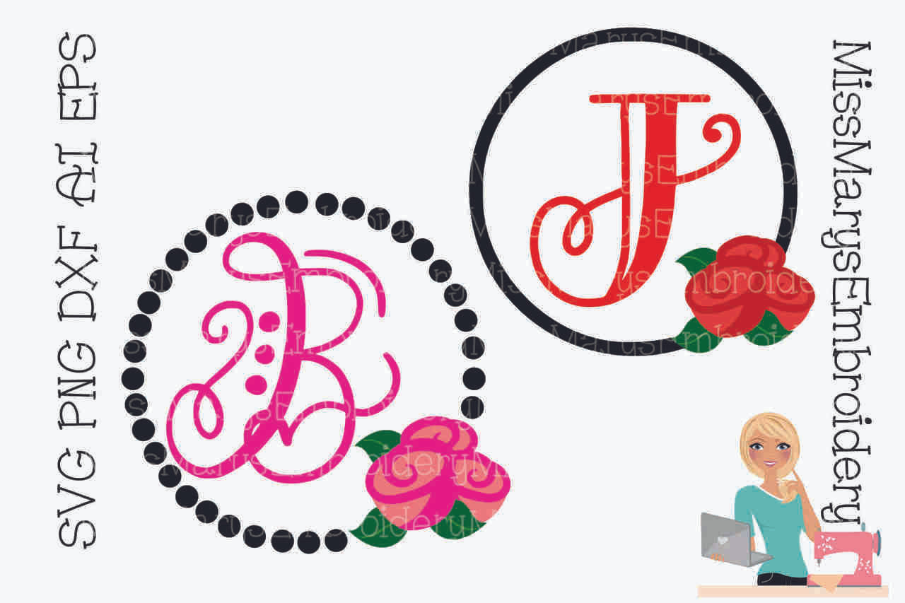 Georgia Monogram Frames - Miss Mary's Embroidery