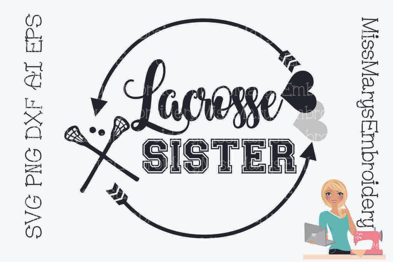 Soccer Sister Monogram SVG - Miss Mary's Embroidery