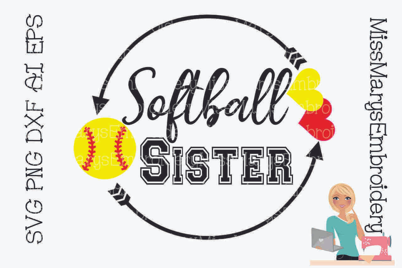 Soccer Sister Monogram SVG - Miss Mary's Embroidery