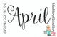 April Embroidery - Miss Mary's Embroidery