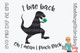 Bite Back Irish T-Rex - Miss Mary's Embroidery