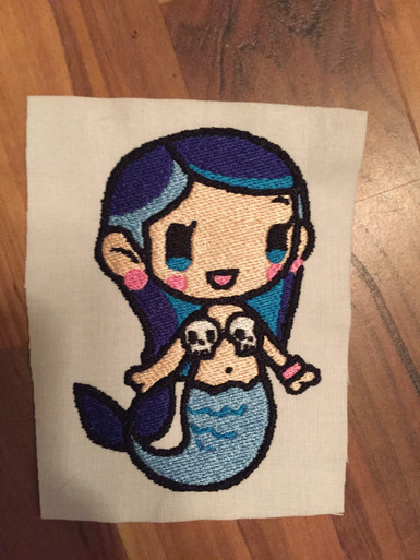 Mermaid Tokidoki - Miss Mary's Embroidery