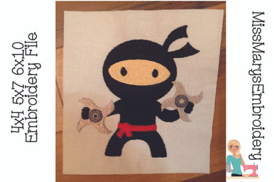 Ninja Embroidery - Miss Mary's Embroidery