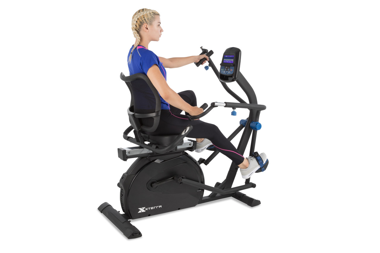 Wheelchair Accessible Semi-Recumbent Seated Stepper 7.5S - Exertools