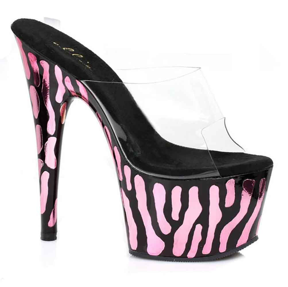 709-Rugged, Metallic Zebra Platform Slide