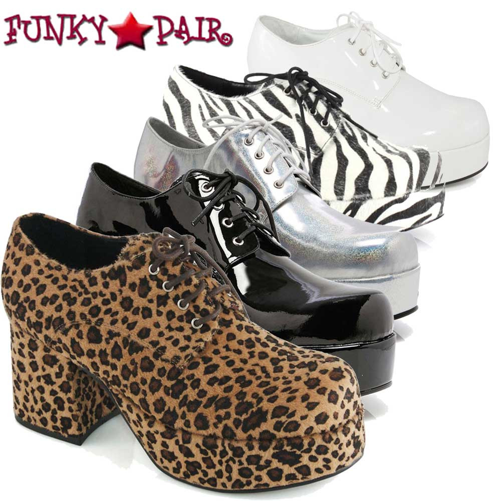 312-Pimp, Men Disco Platform Shoes